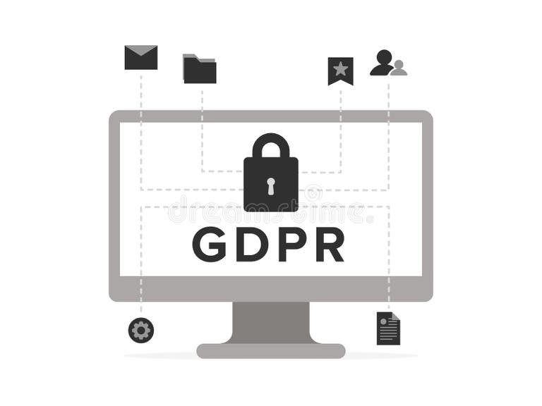 General Data Protection Regulation - GDPR Concept Illustration. Vector ...