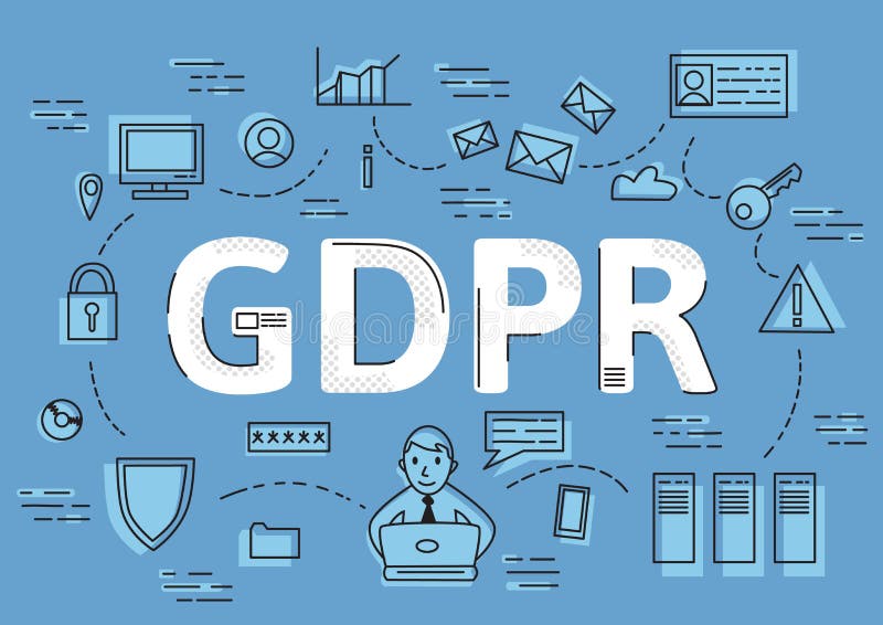 GDPR Concept Vector Illustration. General Data Protection Regulation ...