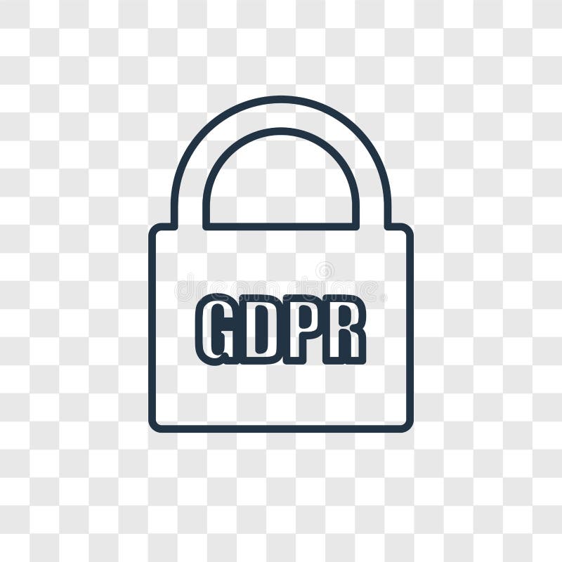 GDPR Icon Vector Isolated on White Background, Logo Concept of G Stock ...