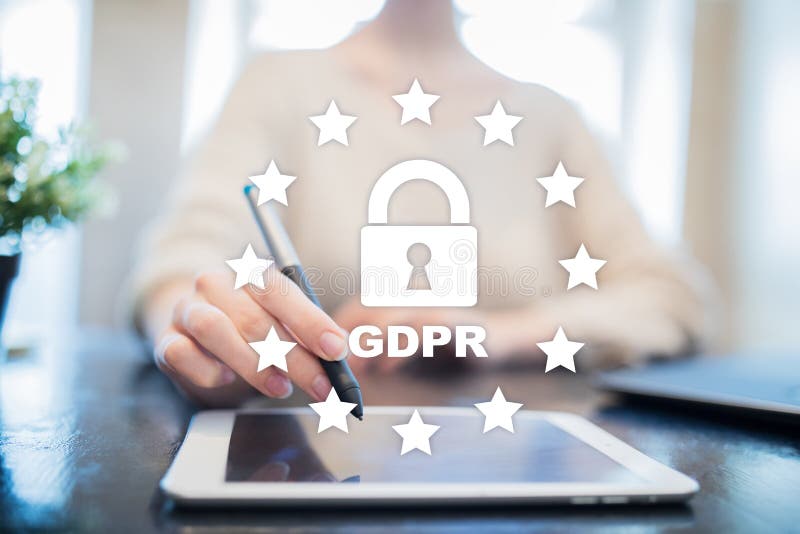 GDPR. Data Protection Regulation. Cyber Security and Privacy. Stock ...