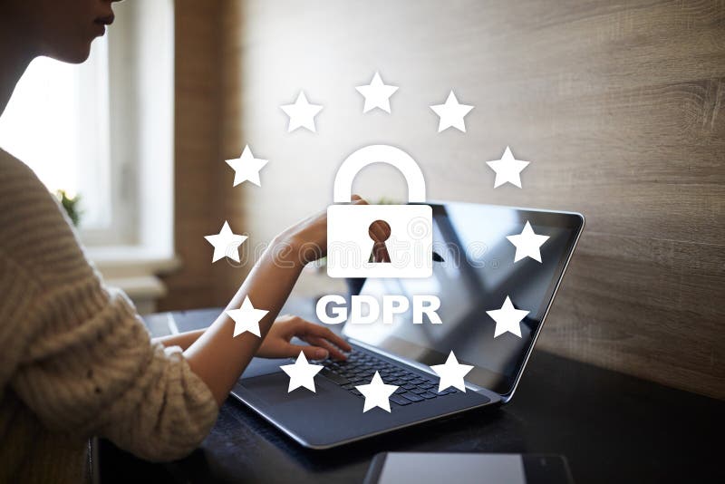 GDPR. Data Protection Regulation. Cyber Security and Privacy. Stock ...