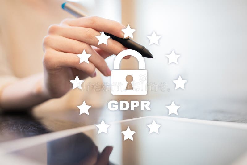 GDPR. Data Protection Regulation. Cyber Security and Privacy. Stock ...