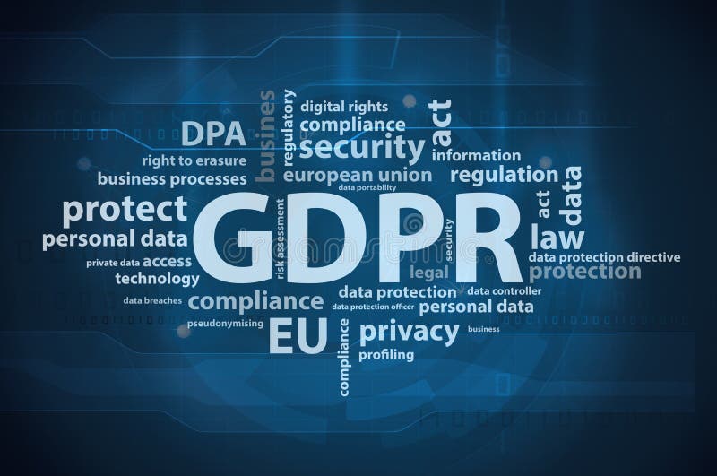 GDPR General Data Protection Regulation Stock Illustration ...