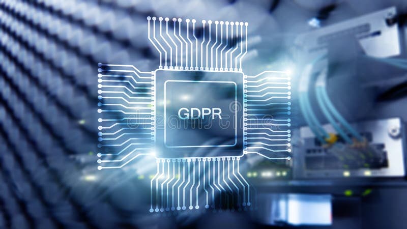 GDPR General Data Protection Regulation. Abstract Double Exposure ...
