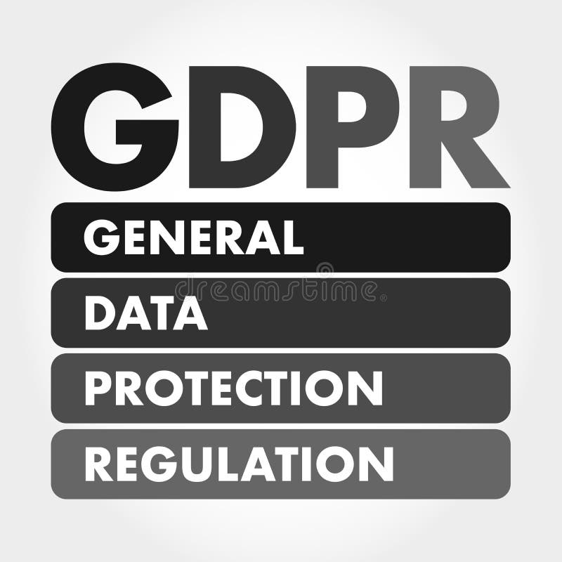 GDPR - General Data Protection Regulation Stock Illustration ...