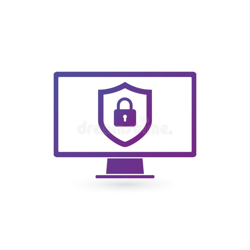 GDPR General Data Protection Regulation, Big Lock and Shield on ...