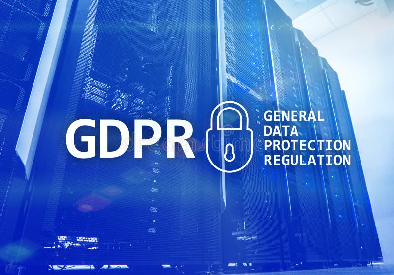 GDPR General Data Protection Regulation. Abstract Double Exposure ...