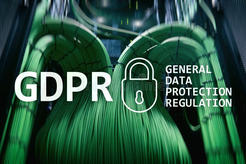 GDPR, General Data Protection Regulation Compliance. Server Room ...