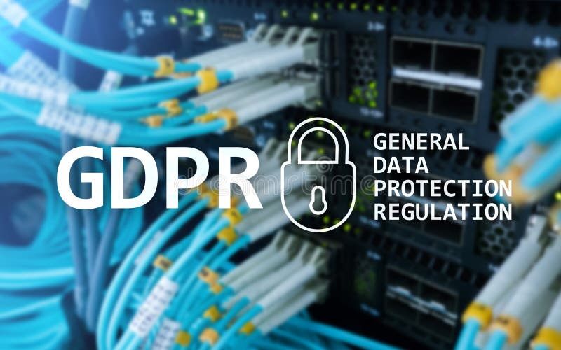 GDPR, General Data Protection Regulation Compliance. Server Room ...