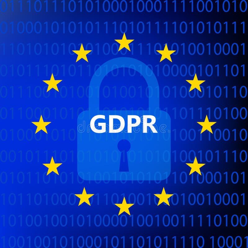 General Data Protection Regulation Sign Stock Vector - Illustration of ...