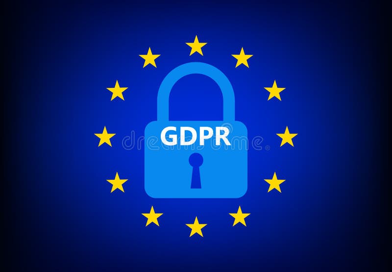 General Data Protection Regulation Sign Stock Vector - Illustration of ...