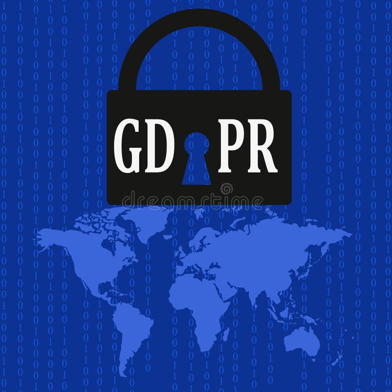 GDPR - General Data Protection Regulation. Vector Illustration Stock ...