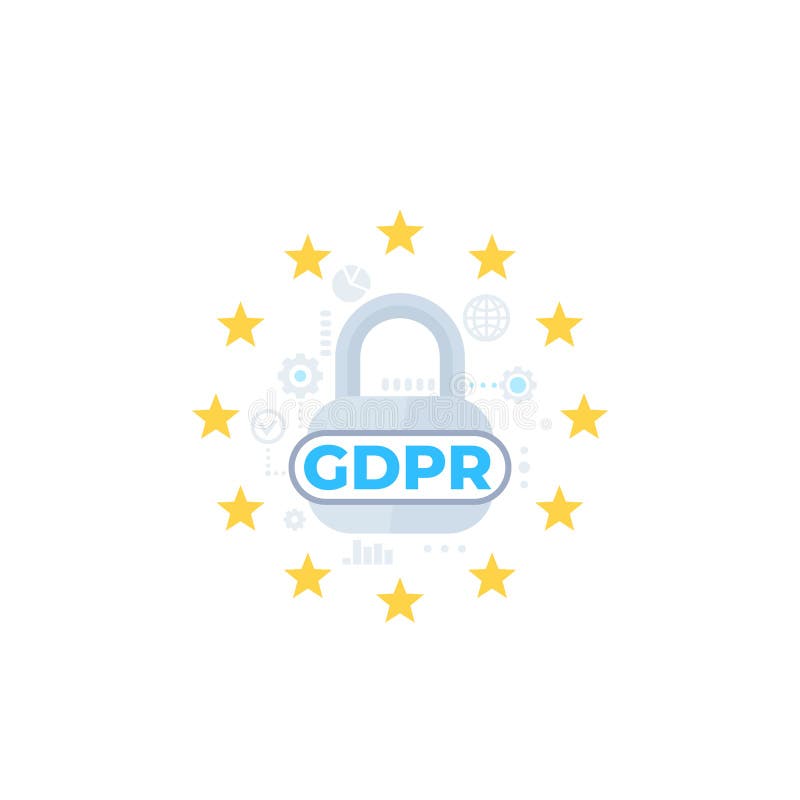 GDPR, General Data Protection Regulation Stock Vector - Illustration of ...