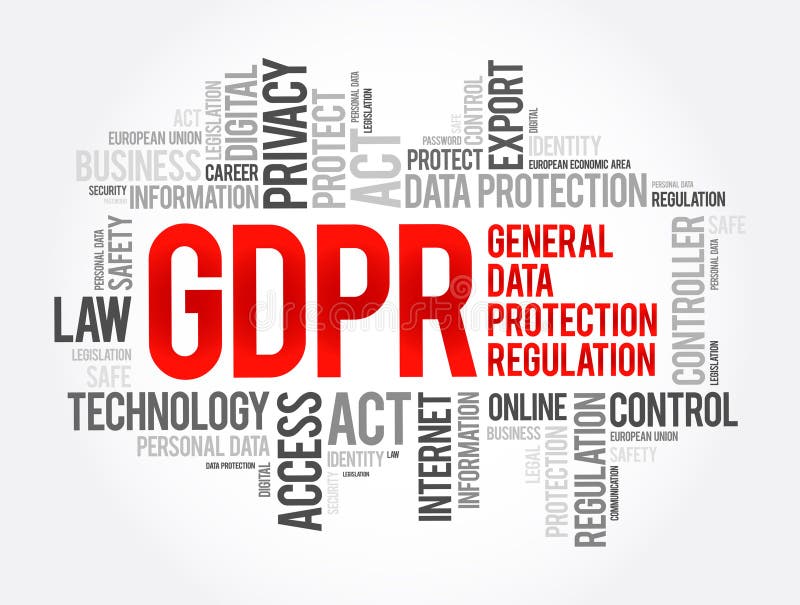 GDPR - General Data Protection Regulation Word Cloud Collage ...