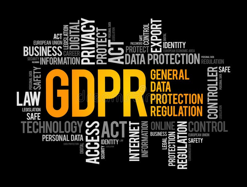 GDPR - General Data Protection Regulation Word Cloud Collage ...