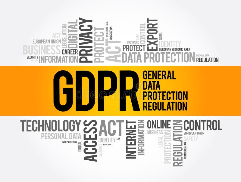 GDPR - General Data Protection Regulation Word Cloud Collage ...