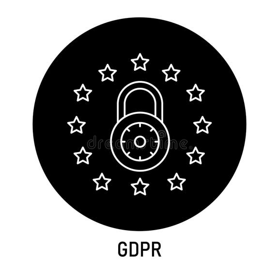GDPR Icon: Data Privacy Regulation. GDPR Data Regulation, Data ...
