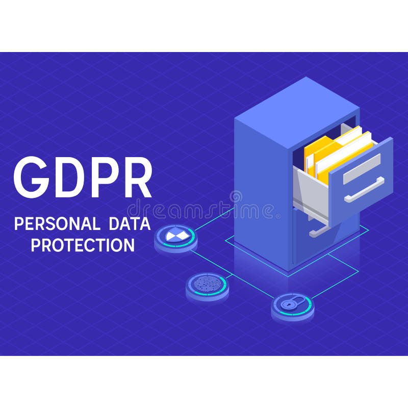 GDPR.Personal Data Protection and Privacy Concept Stock Vector ...