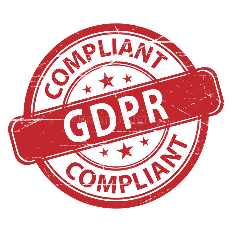 GDPR Rubber Stamp, Vector Illustration Stock Vector - Illustration of ...