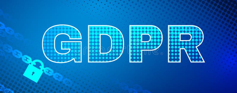 GDPR Safety Abstract Background Stock Vector - Illustration of lock ...