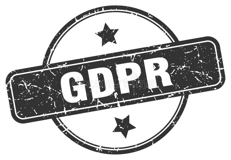 Gdpr Stamp. Gdpr Round Grunge Sign Stock Vector - Illustration of ...