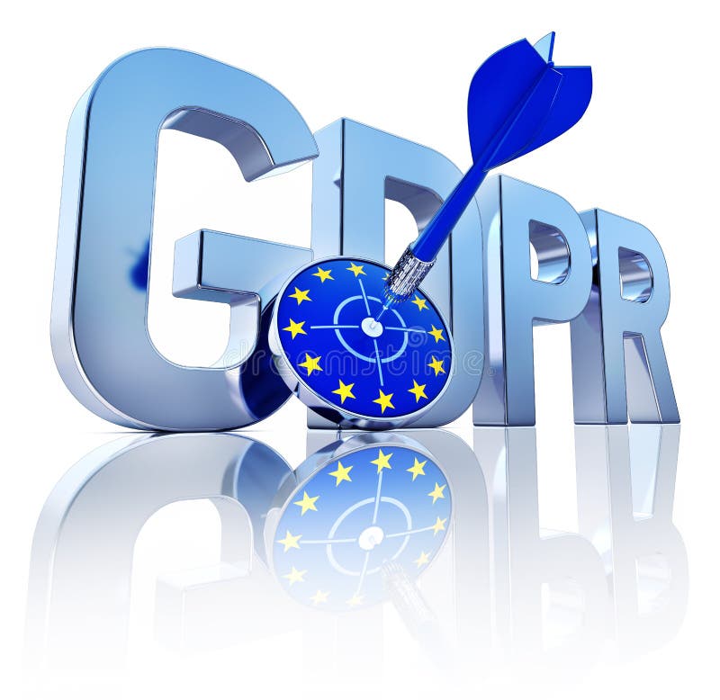 GDPR symbol stock illustration. Illustration of break - 105693928