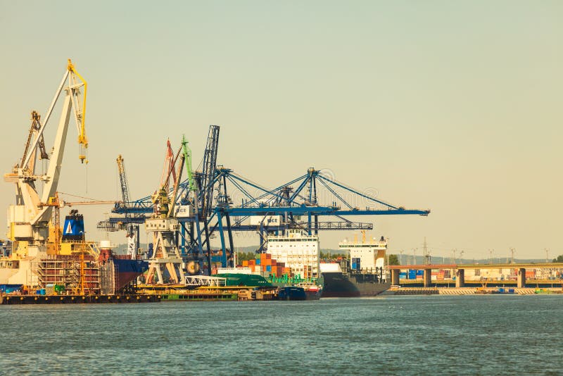 Gdynia Container Terminal on 13 Juny 2015, Poland Editorial Stock Photo ...