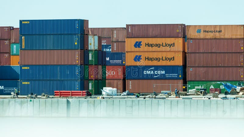 Gdynia Container Terminal on 13 Juny 2015, Poland Editorial Stock Image ...