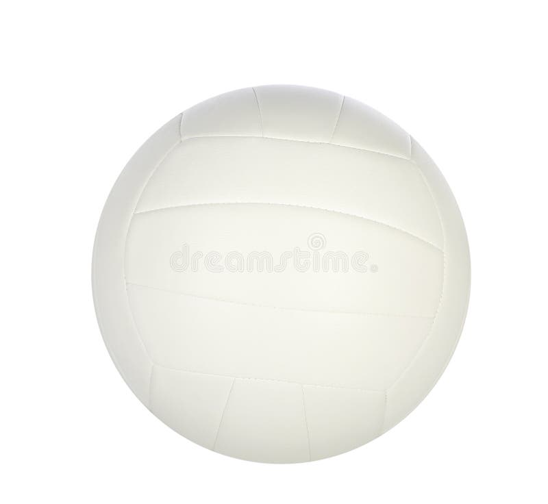 Volleyball Op Een Witte Achtergrond Met Het Knippen Van Weg Wordt ...