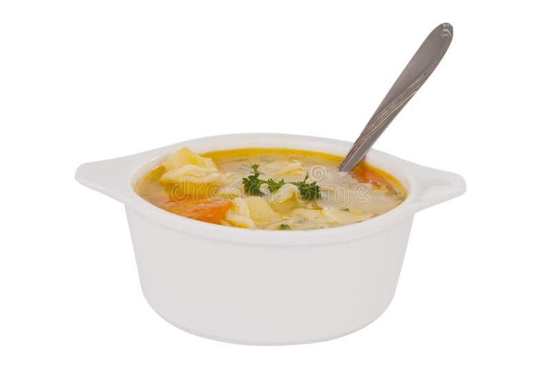 Kom met soep stock foto. Image of vlot, recept, smakelijk - 19539868
