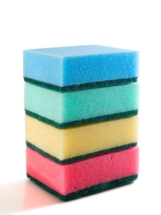 De spons van de keuken stock afbeelding. Image of wassing - 8410267