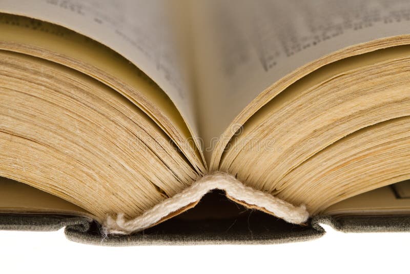 Geöffnetes altes Buch stockbild. Bild von exemplar, anordnung - 23236065