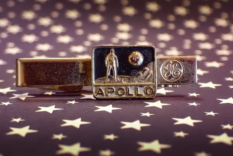 GE Apollo Tie Pin stock photo. Image of commemorating - 233933670