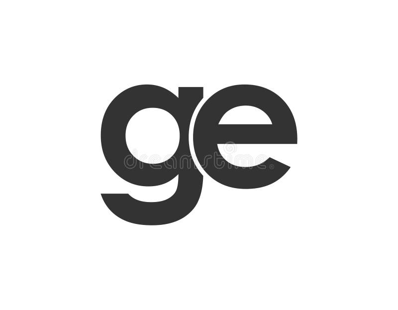 GE Creative Geometric Initial Based Modern and Minimal Logo. Letter G E ...