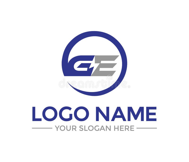 GE Energy Modern Logo Design Template Stock Vector - Illustration of ...