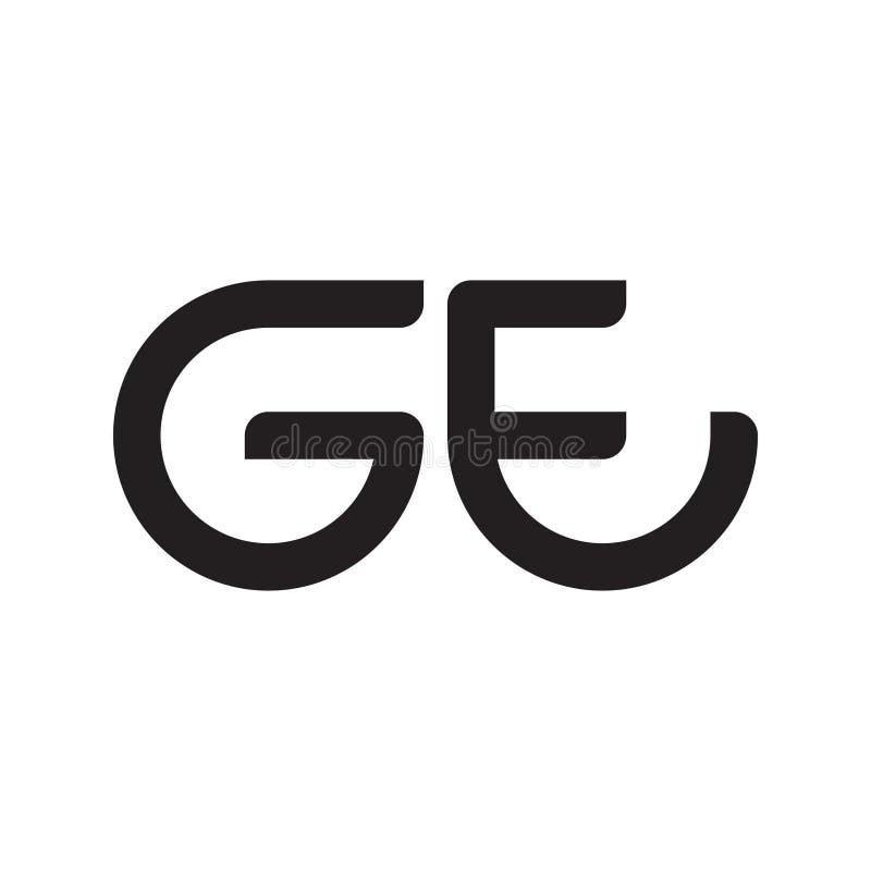 Ge Initial Letter Vector Logo Icon Stock Vector - Illustration of ...