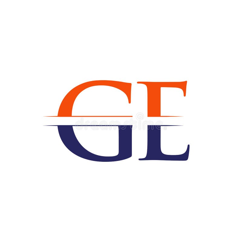 GE Letter Type Logo Design Vector Template. Abstract Letter GE Logo ...