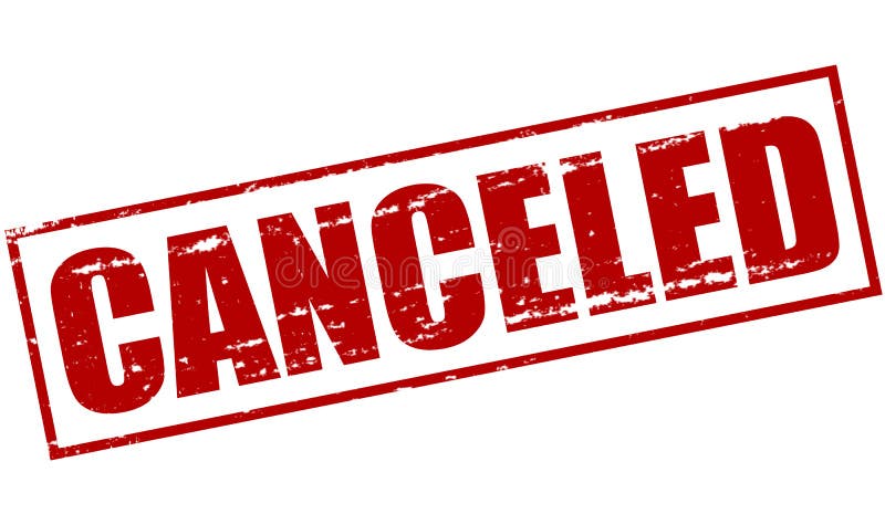 Geannuleerd stock illustratie. Illustration of zegel - 109003332
