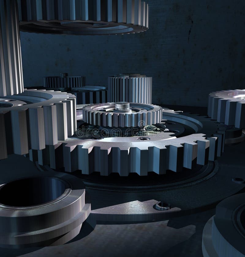 Gear_1 stock illustration. Illustration of machine, cyberspace - 12314492