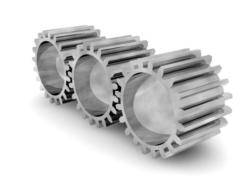 Two Gears stock illustration. Illustration of isolated - 1778920