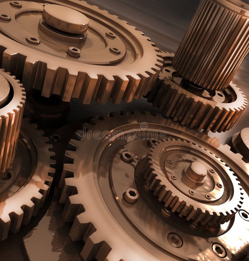Gears Engineering And Technology Stock Image - Image of mechanical ...