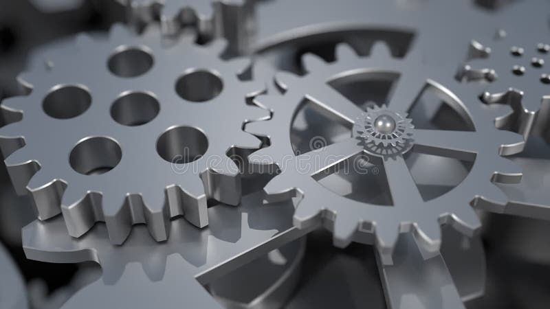 Gear Animation, Cogwheel, Mechanical Movement, Engineering Background ...