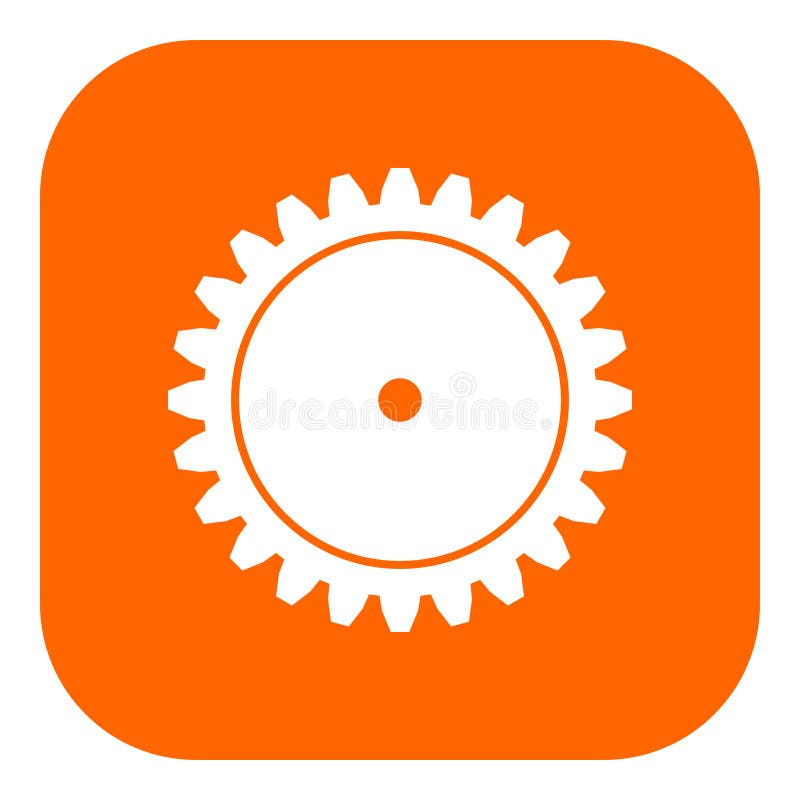 Gear and app icon stock vector. Illustration of white - 238371223