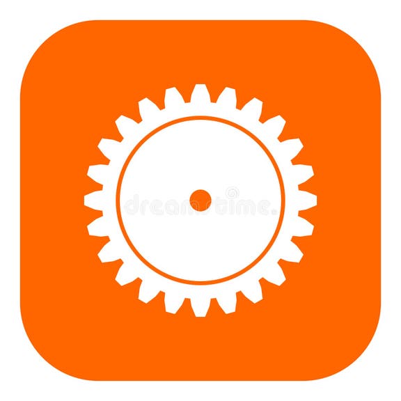 Gear and app icon stock vector. Illustration of white - 238371223
