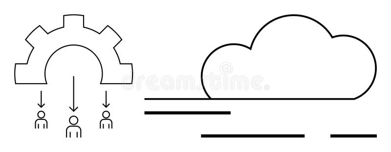 Team Collaboration and Cloud Data Integration Concept with Gear and ...