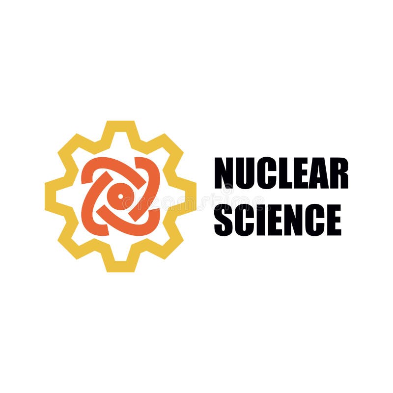 Gear Atom Nuclear Science Sign Stock Vector - Illustration of symbol ...