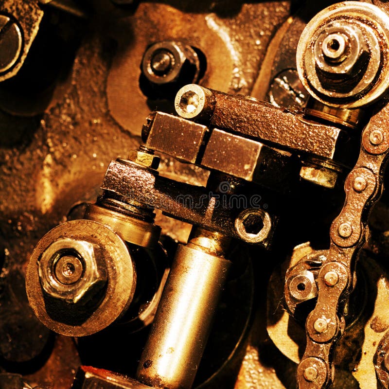 Assembly of machine parts stock photo. Image of assembled - 41581652