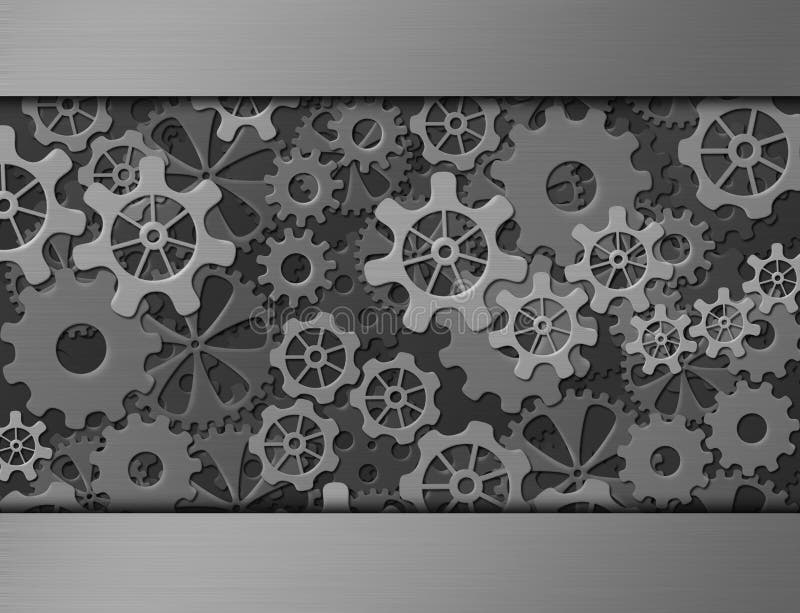 Gear border stock vector. Illustration of border, frame - 13112983