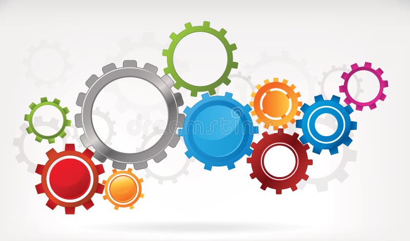 Creative gears stock vector. Illustration of abstract - 32528941