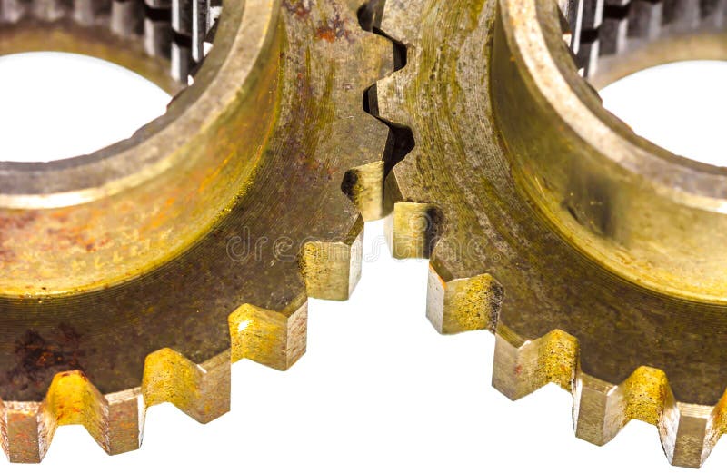 Gear backlash, old motor stock image. Image of machine - 107068033